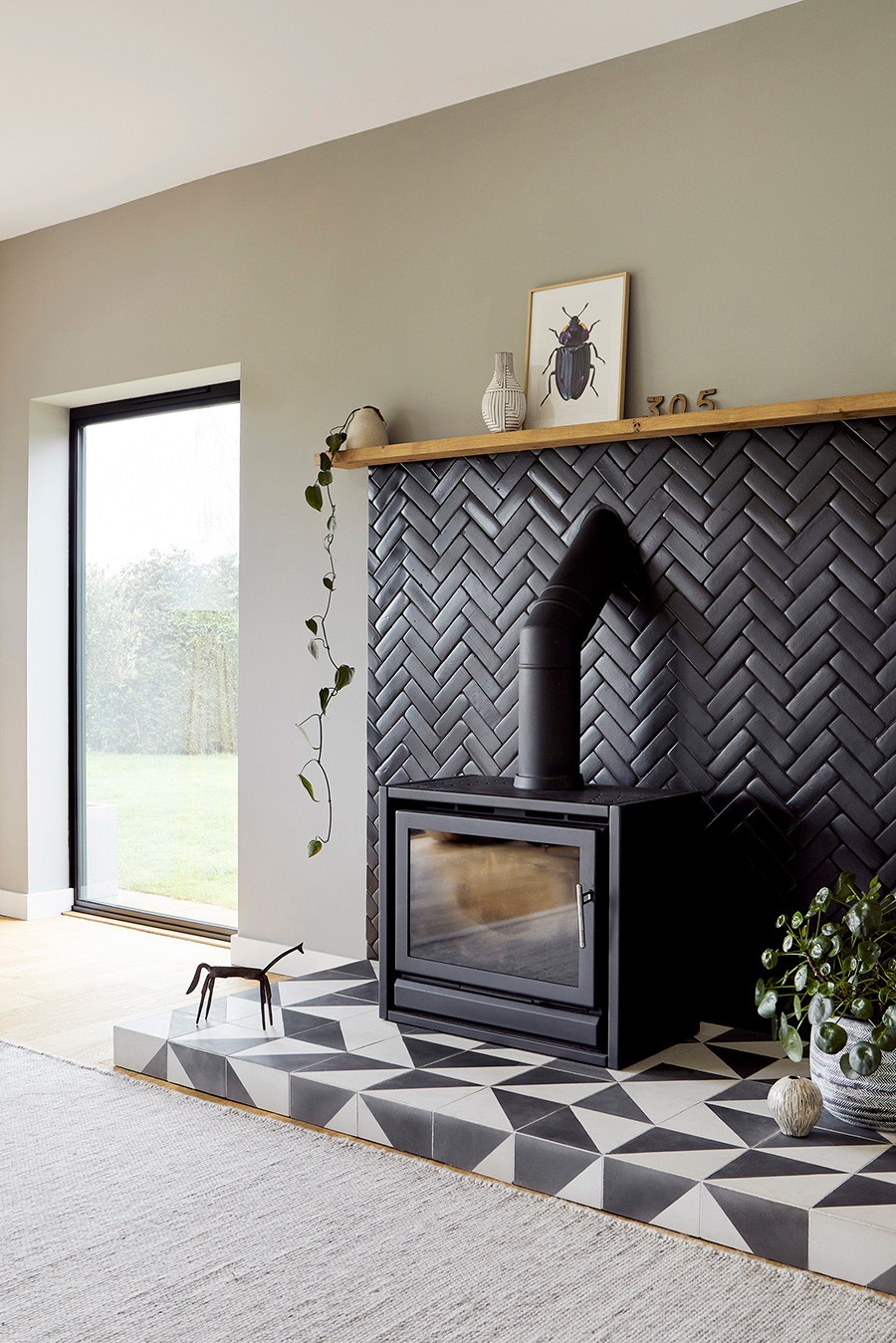 Modern Tile Fireplace 75 Modern Living Room With A Tile Fireplace